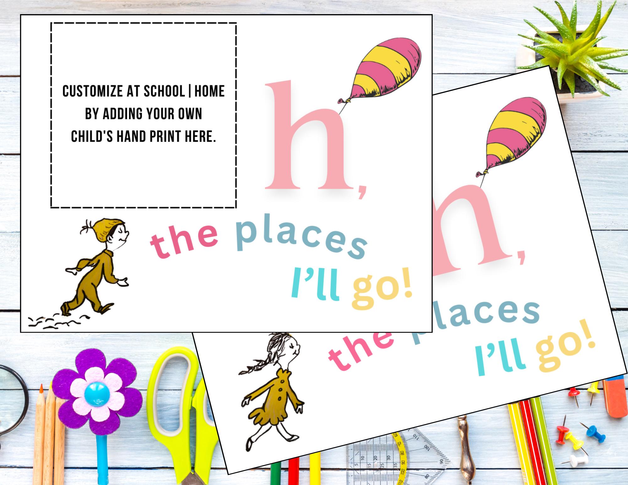Digital Download Oh the Places You'll Go Handprint Craft for Kids|dr ...