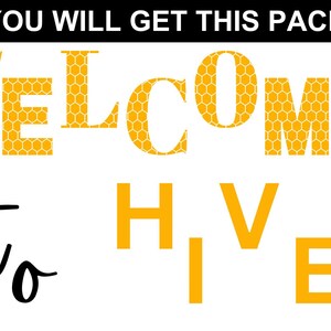 Digital Download|welcome to Our Hive|be Kind|spring Bulletin Board - Etsy