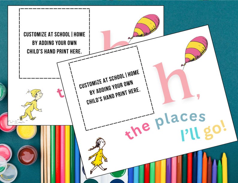 Oh the Places You'll Go Handprint Craft for Kidsdr Seuss Crafts for ...