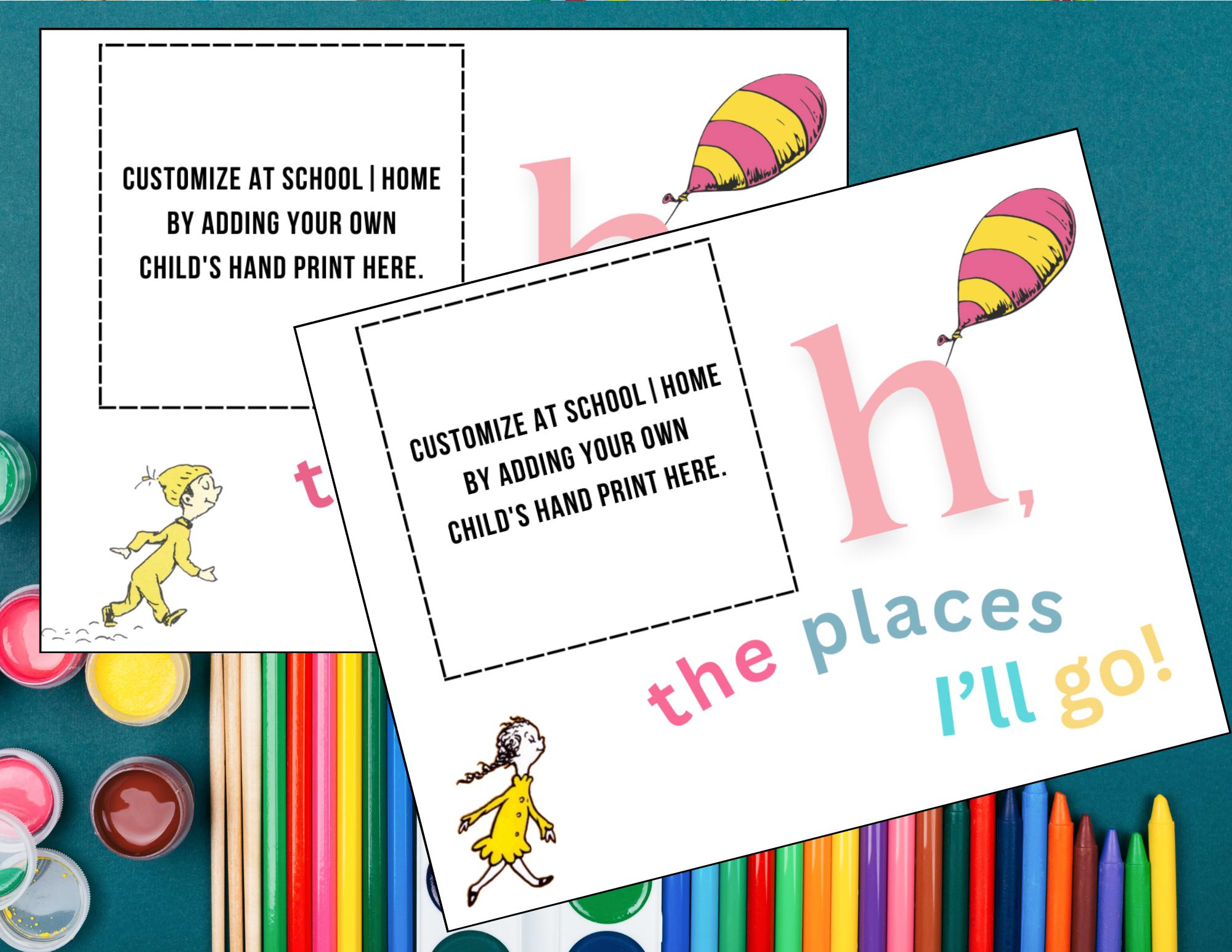 Oh the Places You'll Go Handprint Craft for Kidsdr Seuss Crafts for ...