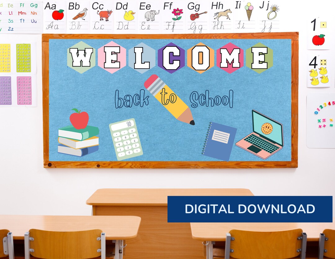 Back to School Bulletin Board | Welcome Classroom Decor | First Day of ...