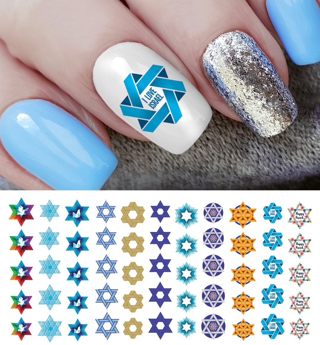 Jewish Stars - Set #2 Nail Decals - Salon Quality! - Etsy