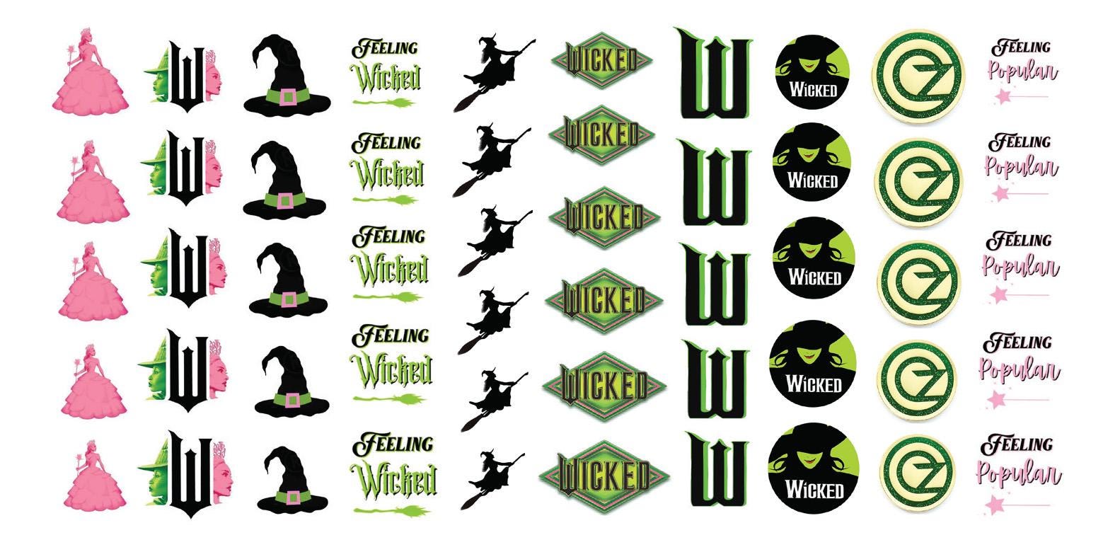 Wicked Musical Nail Decals - Etsy