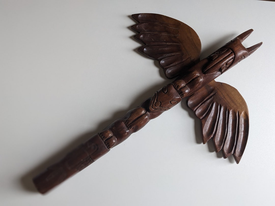 2' Tall Decorative Hanging Totem Pole Canadian Aboriginal First Nation ...