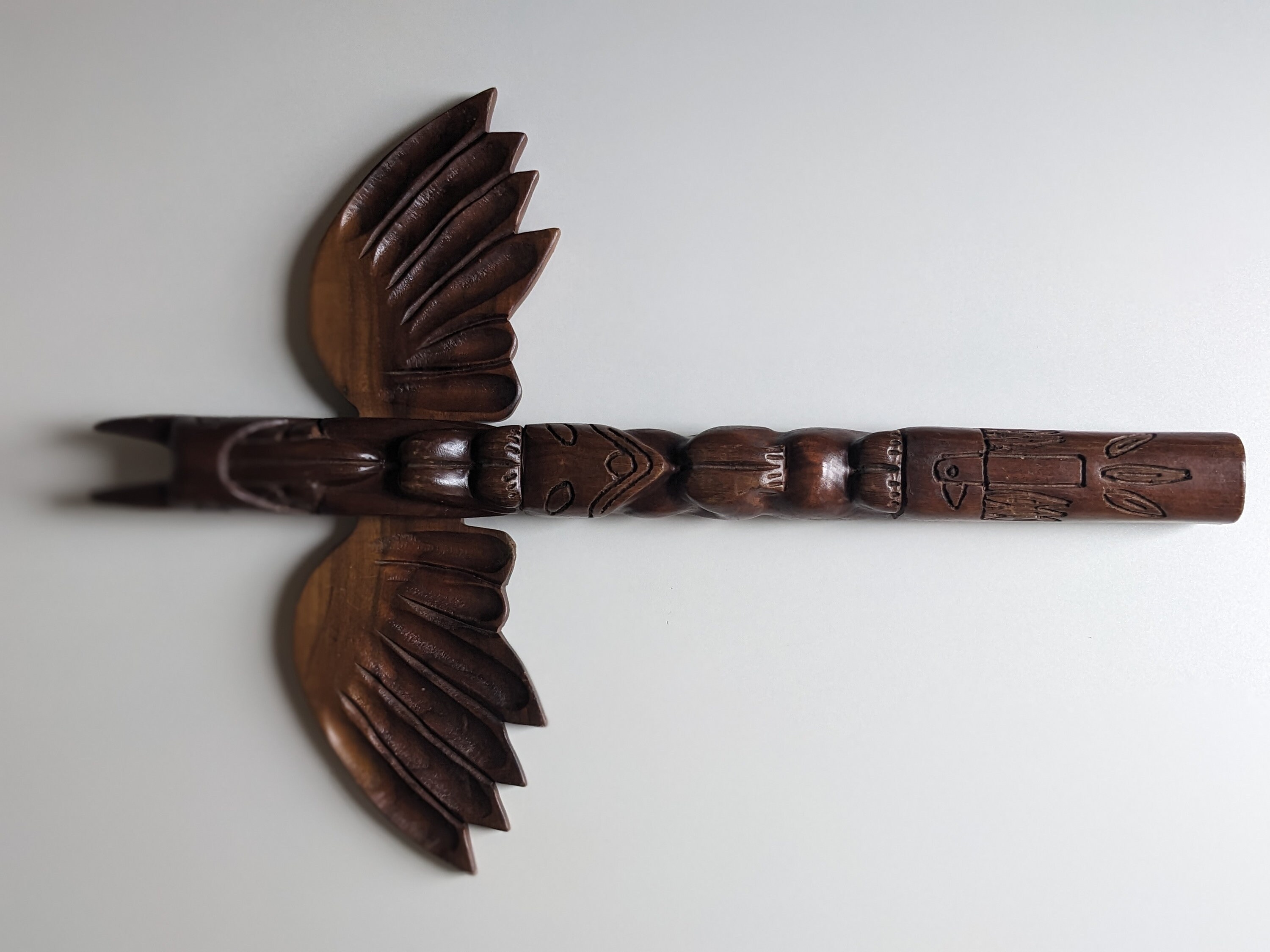 2' Tall Decorative Hanging Totem Pole Canadian Aboriginal First Nation ...