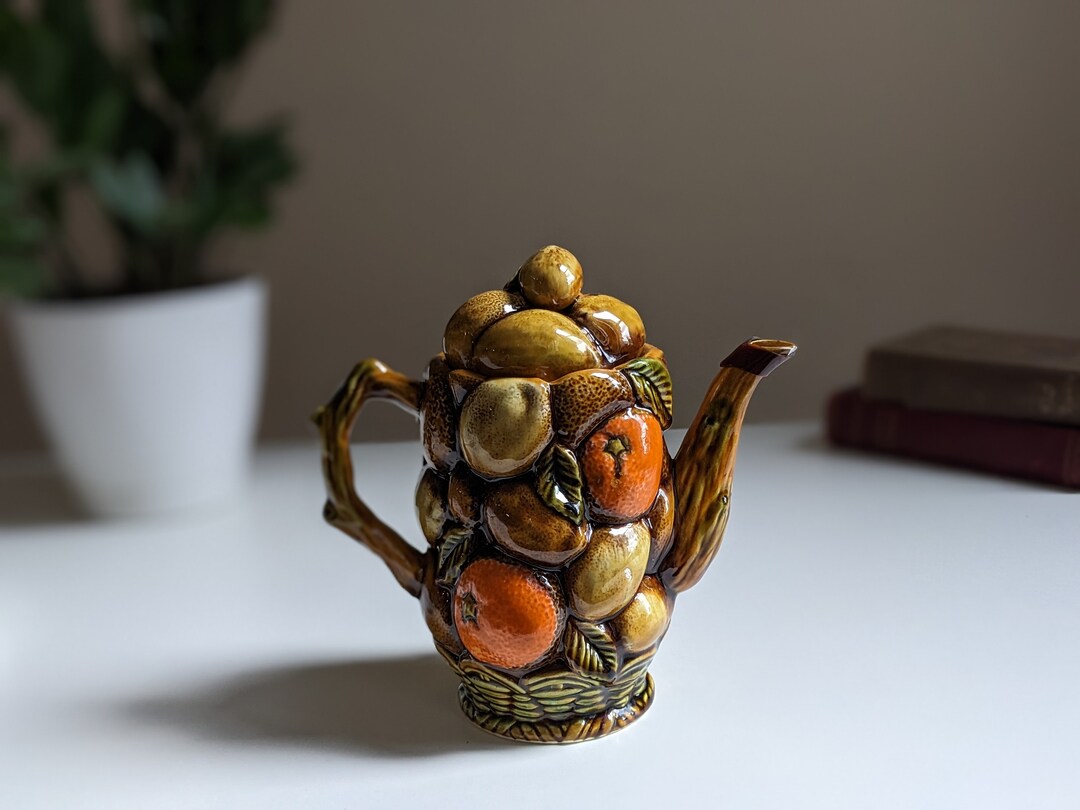 Boho 70s Vintage Fruit Teapot Narco Japan Number E 3602 - Etsy