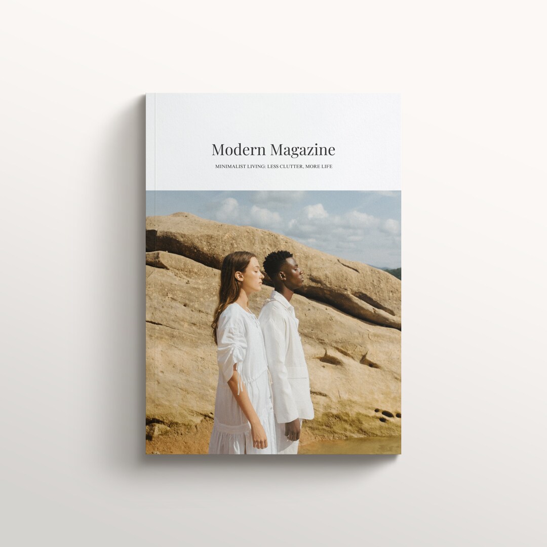 Modern Magazine Template, Digital Lookbook Template, Ebook Template ...