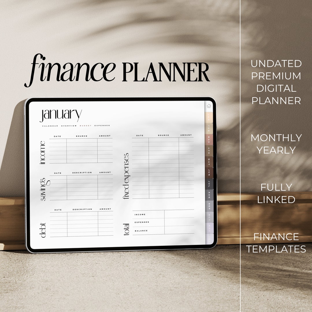 Finance Planner, Budget and Expense Tracker, Financial Savings ...