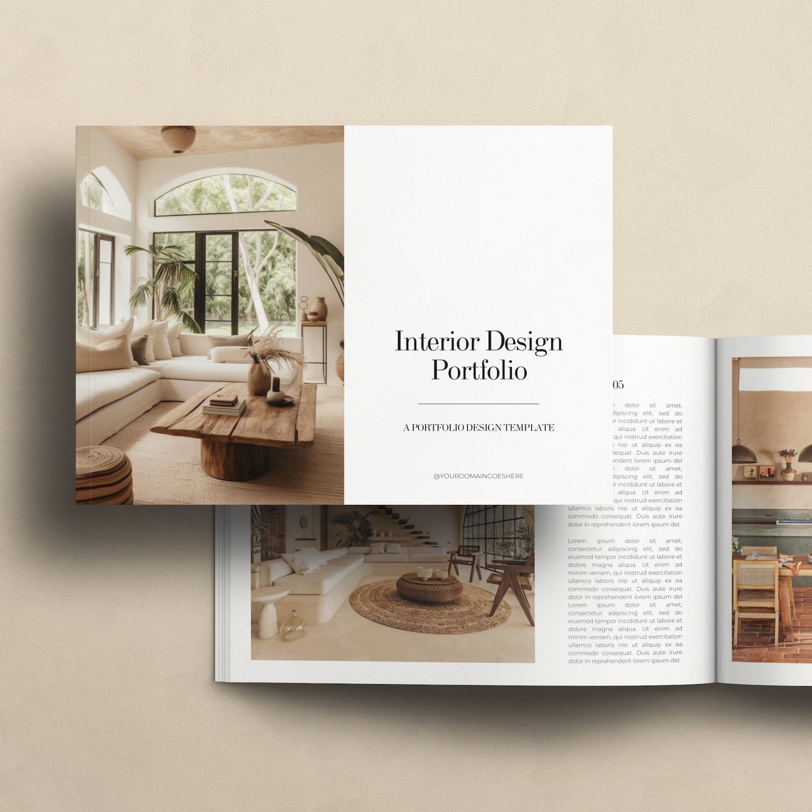 Interior Designer Portfolio Template, Interior Design Catalogue ...