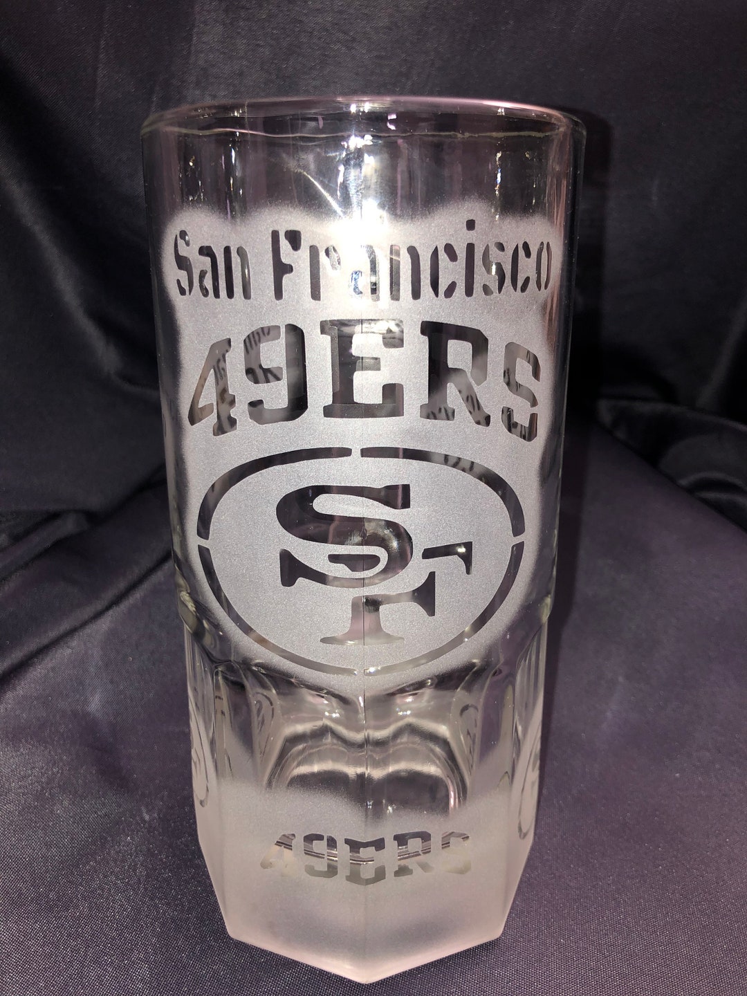 33 Oz Glass Beer Mug With San Francisco 49ers Logo - Etsy