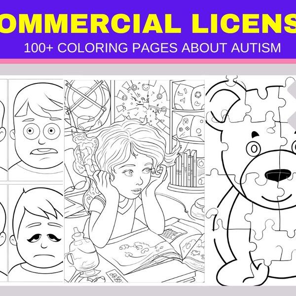 Autism Coloring Pages - Etsy