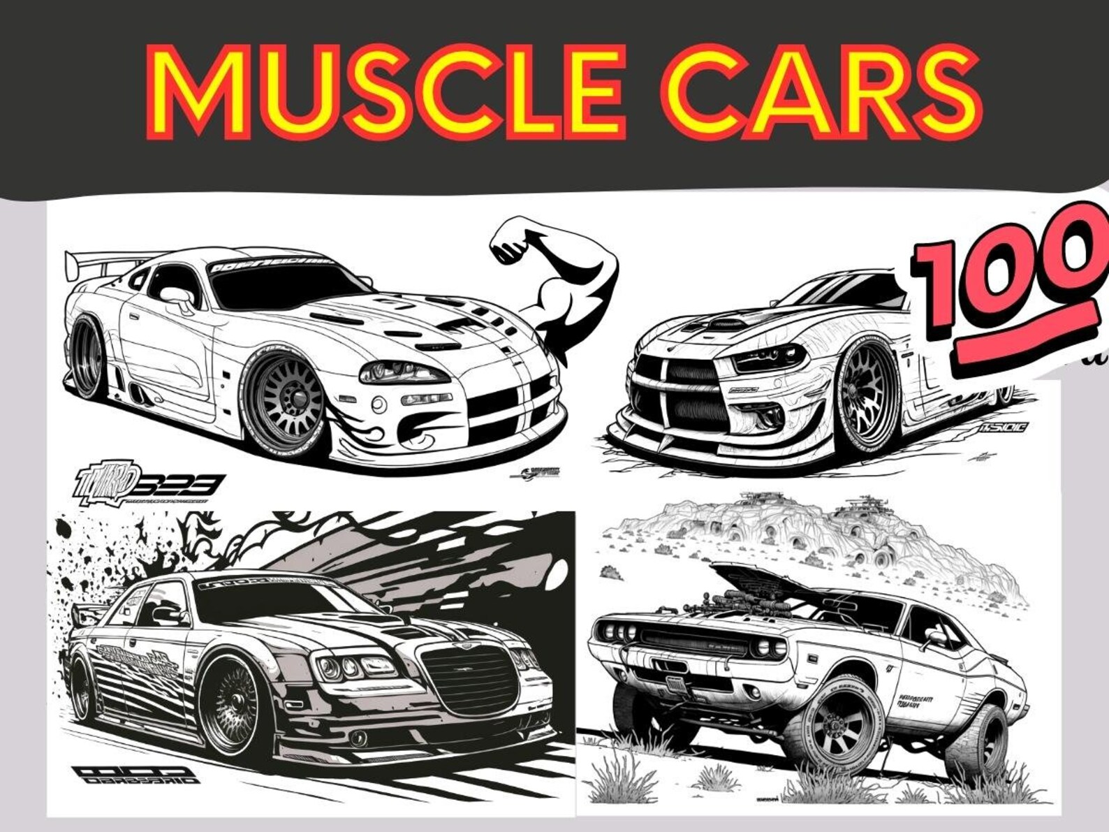 Mega Car Bundle Coloring Pages Vehicle Bundle Over 2222 Designs Pdfs - Etsy