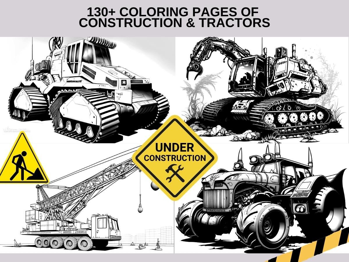 Mega Car Bundle Coloring Pages Vehicle Bundle Over 2222 Designs Pdfs - Etsy