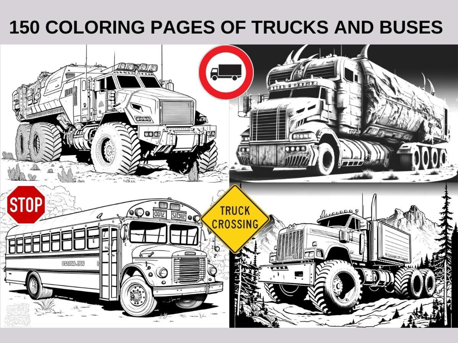 Mega Car Bundle Coloring Pages Vehicle Bundle Over 2222 Designs Pdfs - Etsy
