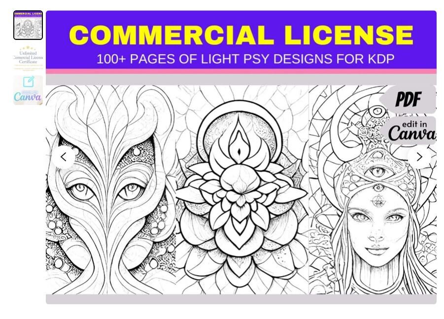Mega Coloring Bundle of Coloring Pages for KDP Comercial License or ...