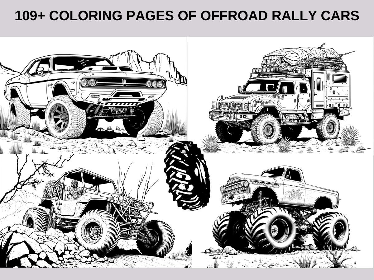 Mega Car Bundle Coloring Pages Vehicle Bundle Over 2222 Designs Pdfs - Etsy