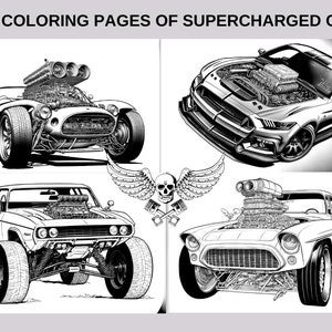 Mega Car Bundle Coloring Pages Vehicle Bundle Over 2222 Designs Pdfs - Etsy
