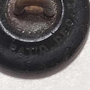 Antique Deknatel 1880 Black Glass Button - Etsy