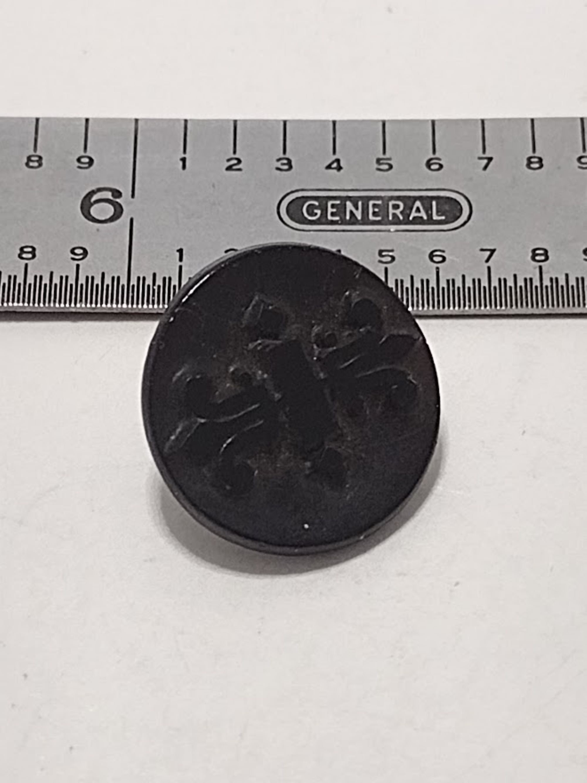 Antique Deknatel 1880 Black Glass Button - Etsy