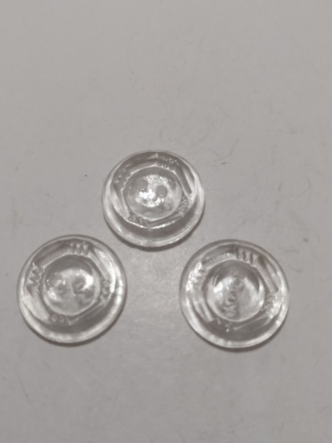 Trio of Vintage Cut Glass Buttons - Etsy