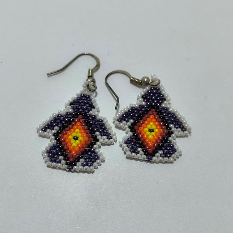 Native Beaded Earrings - Etsy