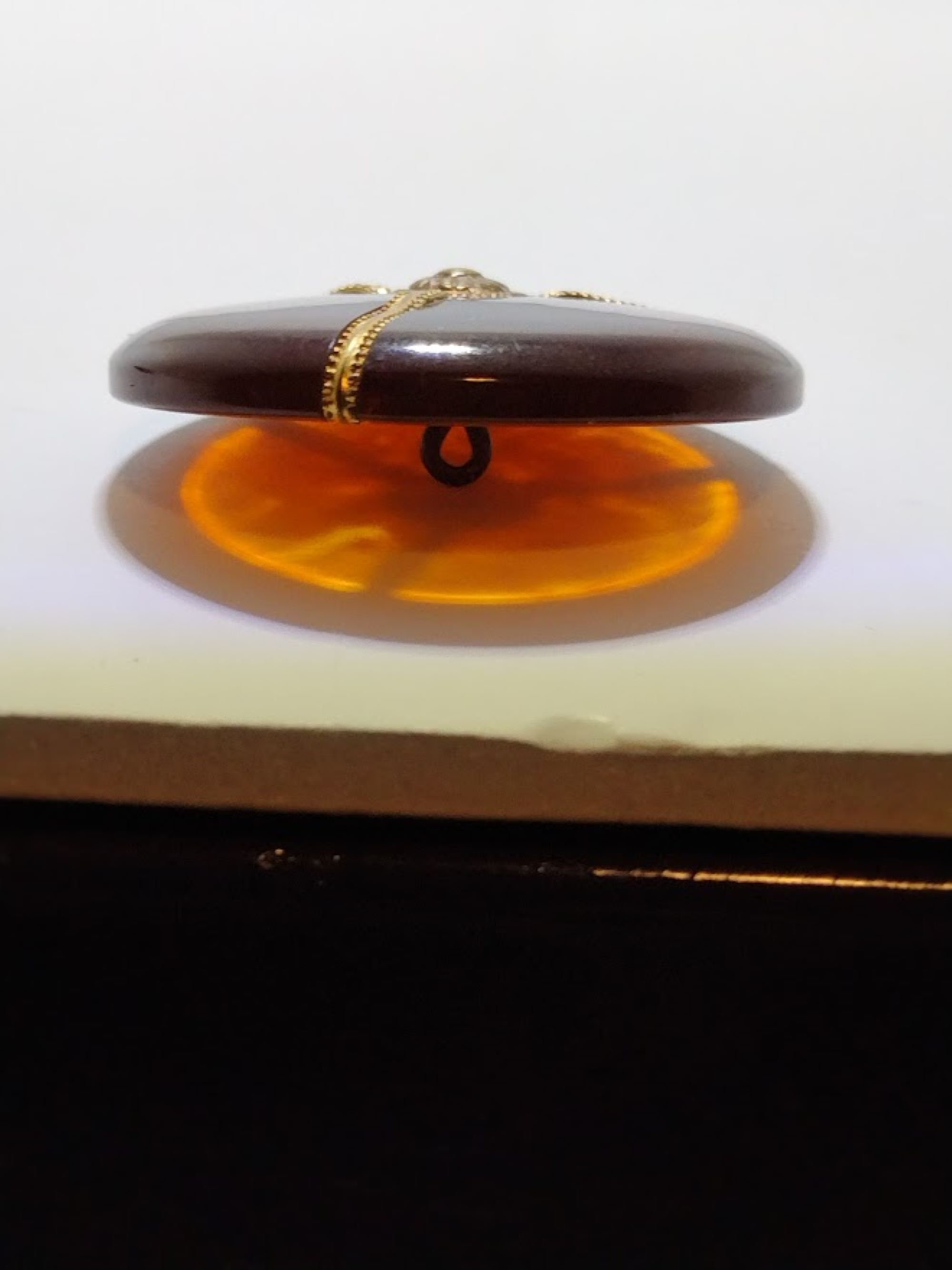 Large Vintage Root Beer Bakelite Button - Etsy