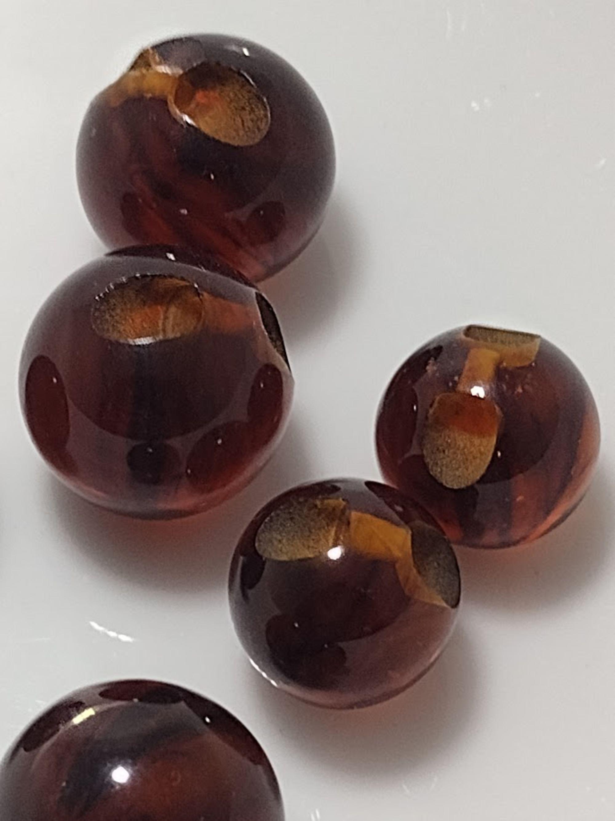 Vintage Batch of Root Beer Glass Ball Buttons - Etsy