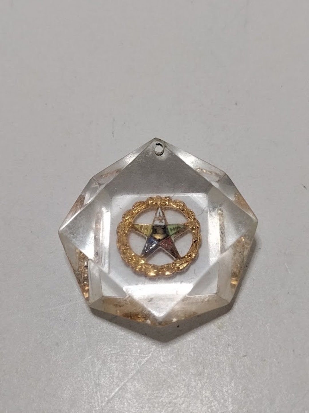Vintage Order of the Eastern Star Pendant - Etsy
