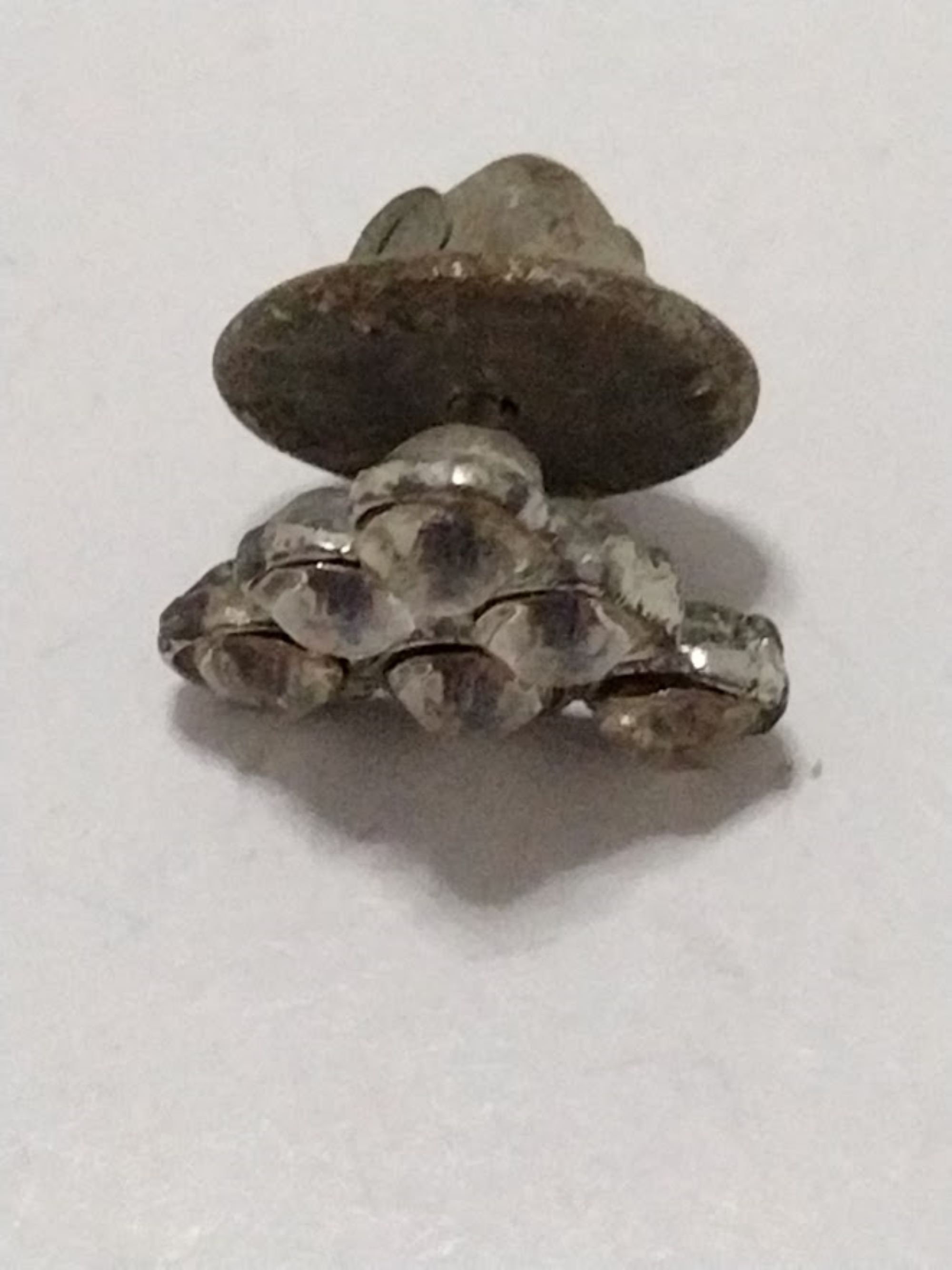 Little Vintage Triangle Rhinestone Pin - Etsy