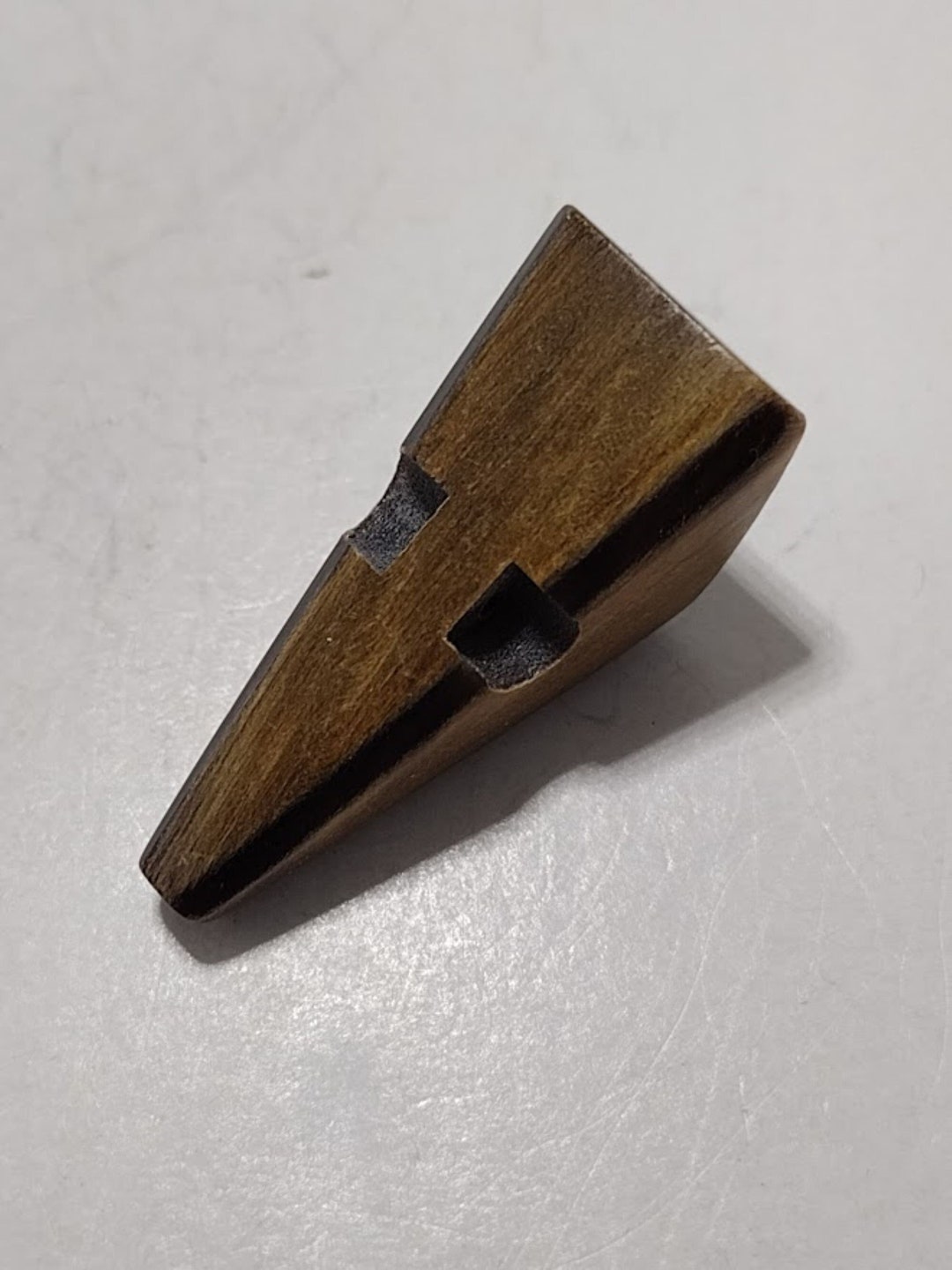 Vintage Triangular Carved Horn Button - Etsy