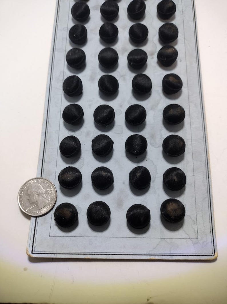 Vintage Black Fabric Buttons - Etsy