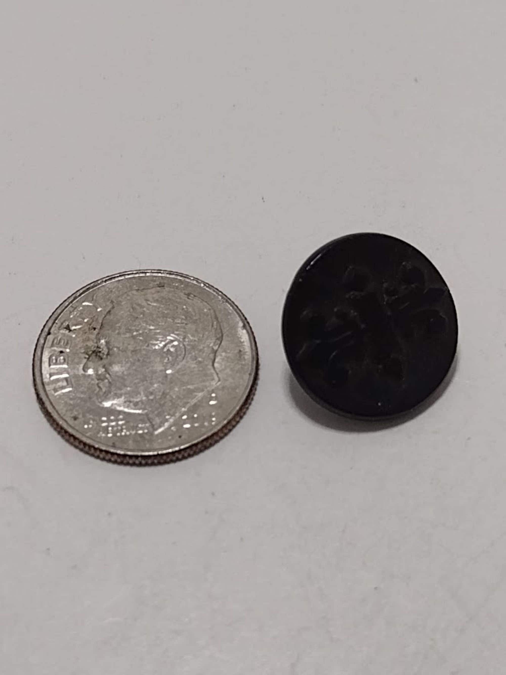 Antique Deknatel 1880 Black Glass Button - Etsy