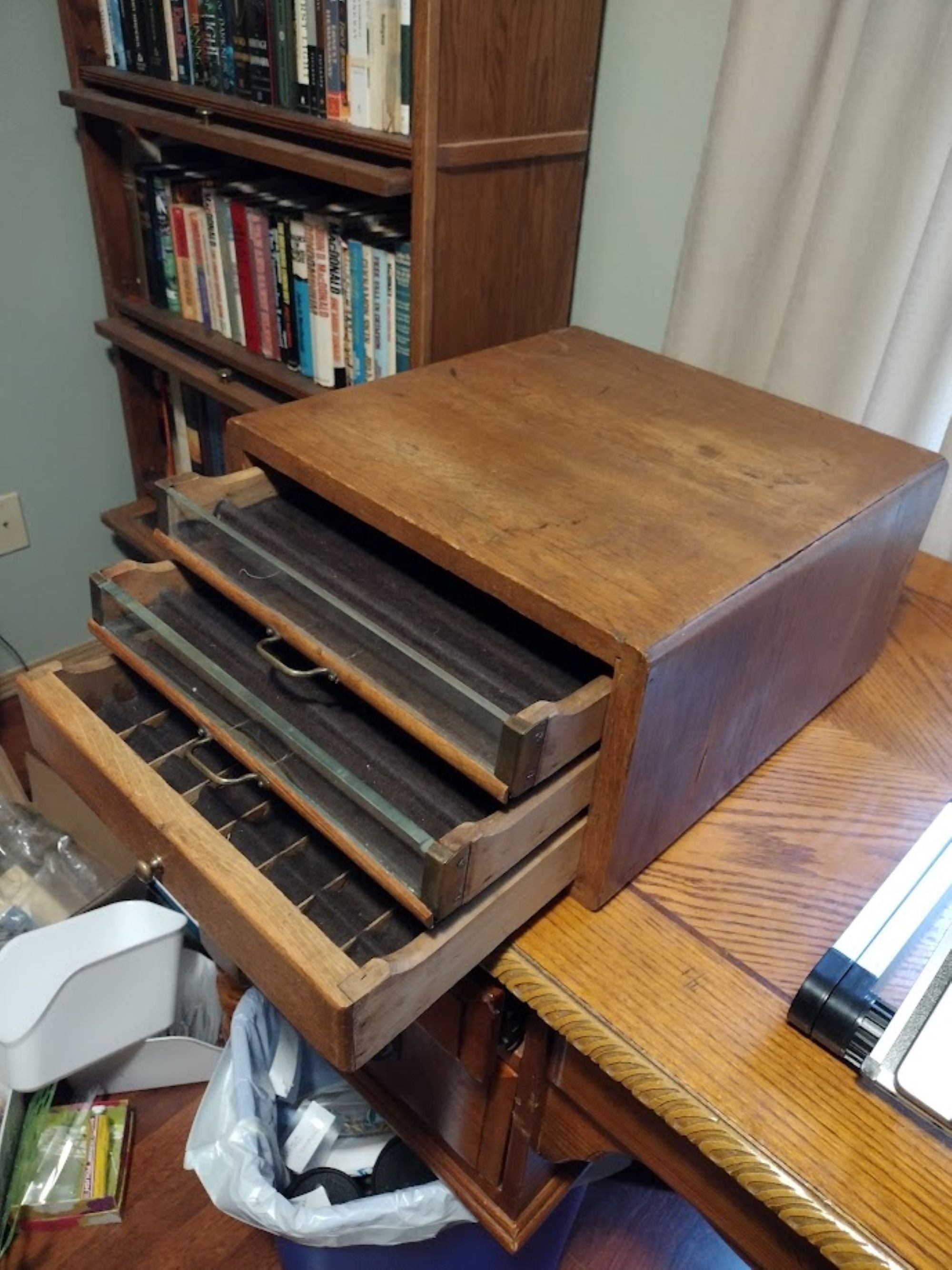 Antique Oak Spool Cabinet - Etsy