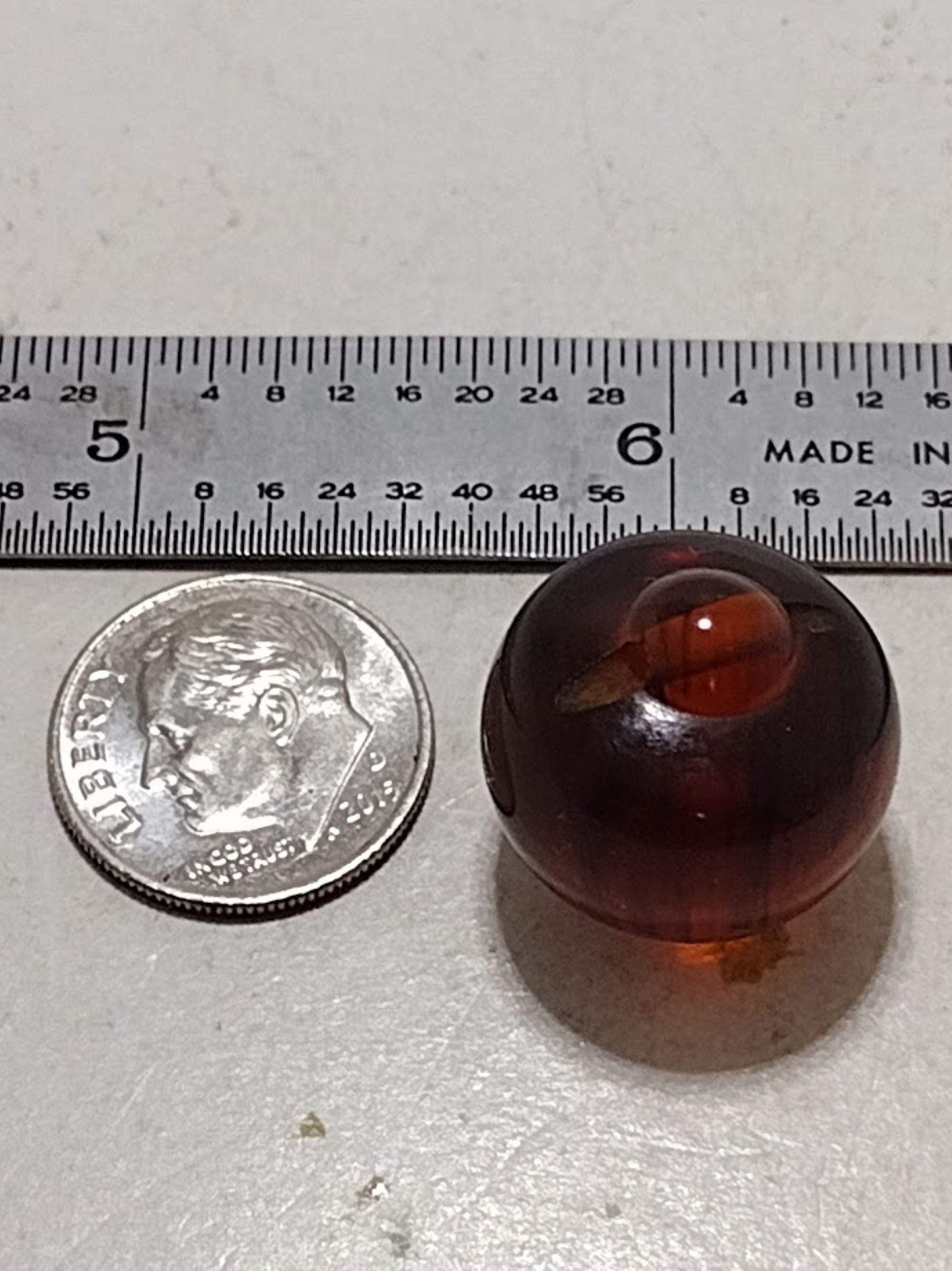 Vintage Root Beer Glass Ball Button - Etsy