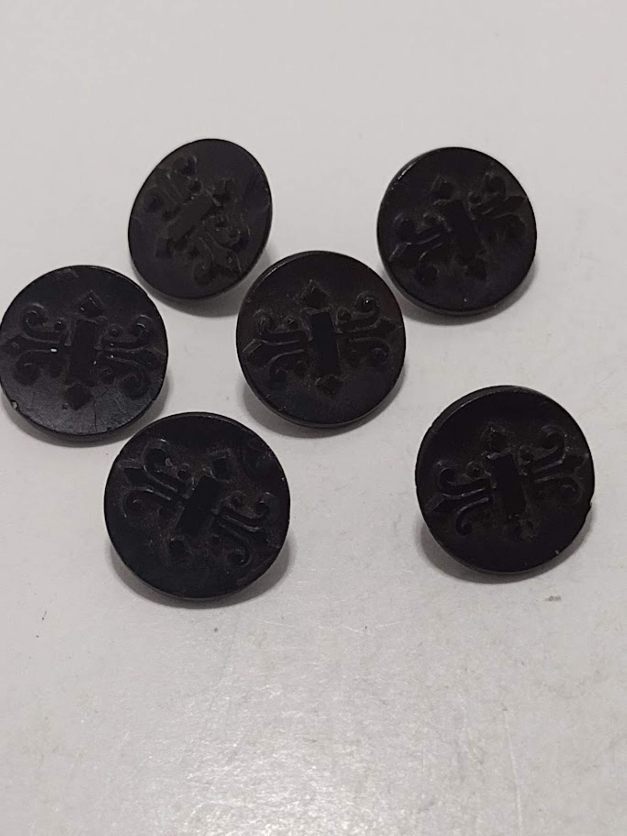 Antique Deknatel 1880 Black Glass Button - Etsy