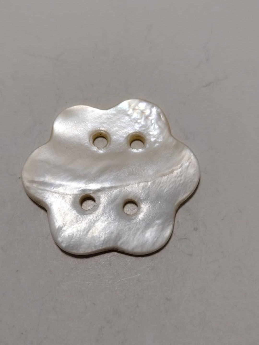Unique Vintage 4-hole MOP Shell Button - Etsy