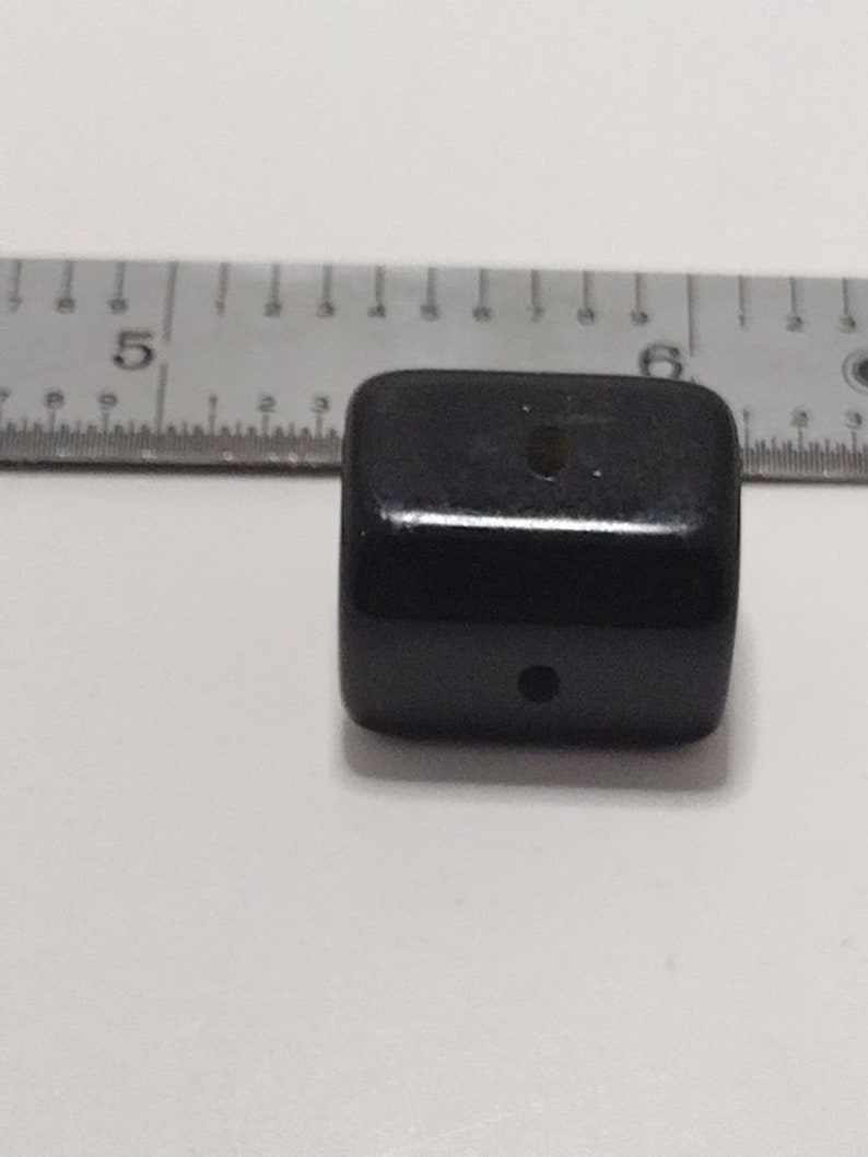 Vintage Chunky Black Bakelite Button - Etsy