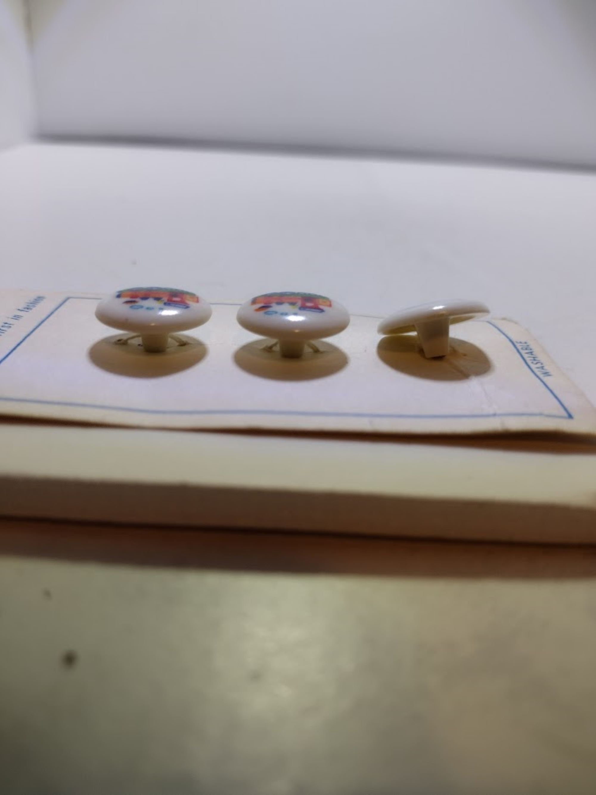Vintage Card of Plastic Train Buttons - Etsy