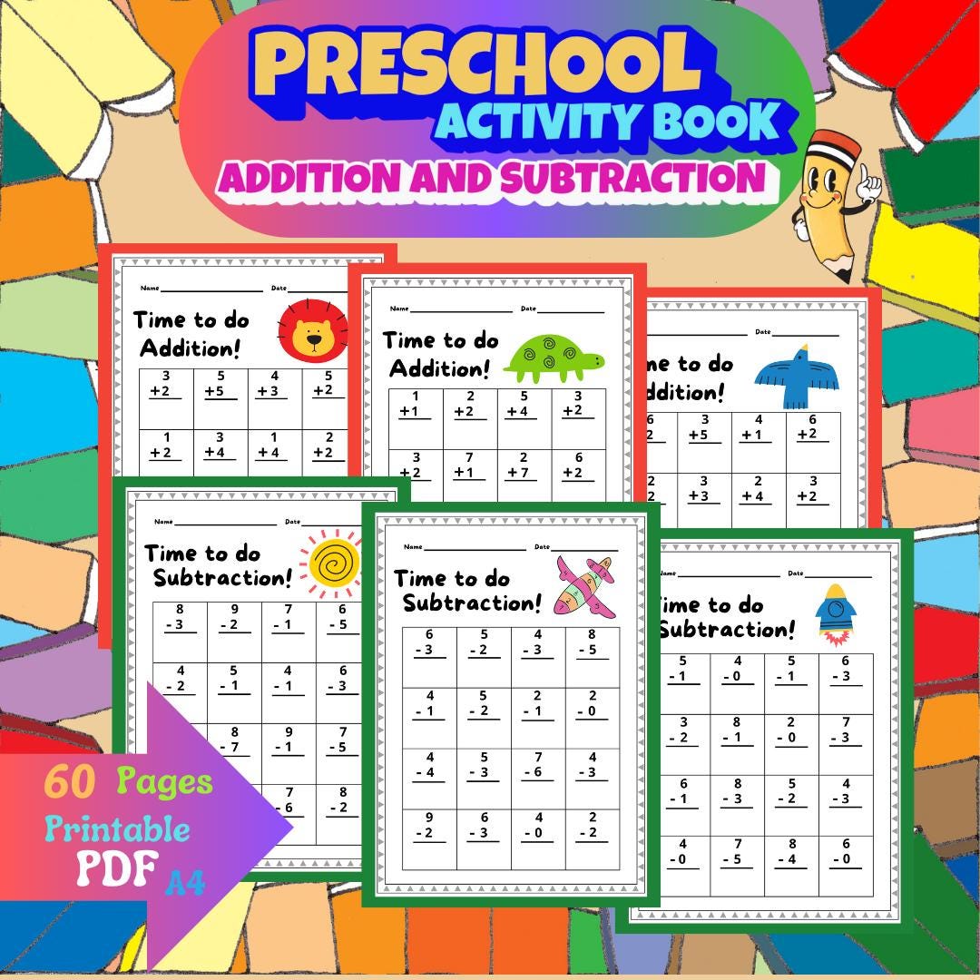 Math Adventure: Basics of Addition and Subtraction for Preschoolers ...