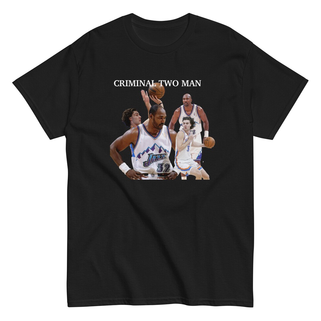 Josh Giddey Karl Malone Dynamic Duo T-shirt - Etsy Finland Josh Giddey Karl Malone Dynamic Duo T-shirt - Etsy Finland
