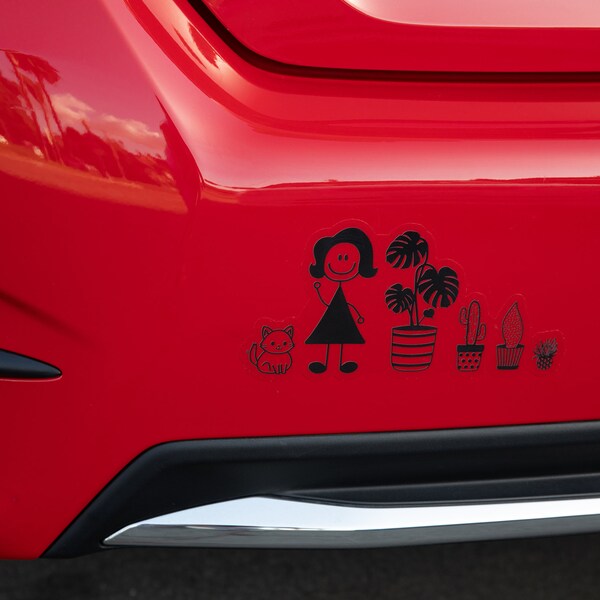 Family of 4 Car Decal - Etsy