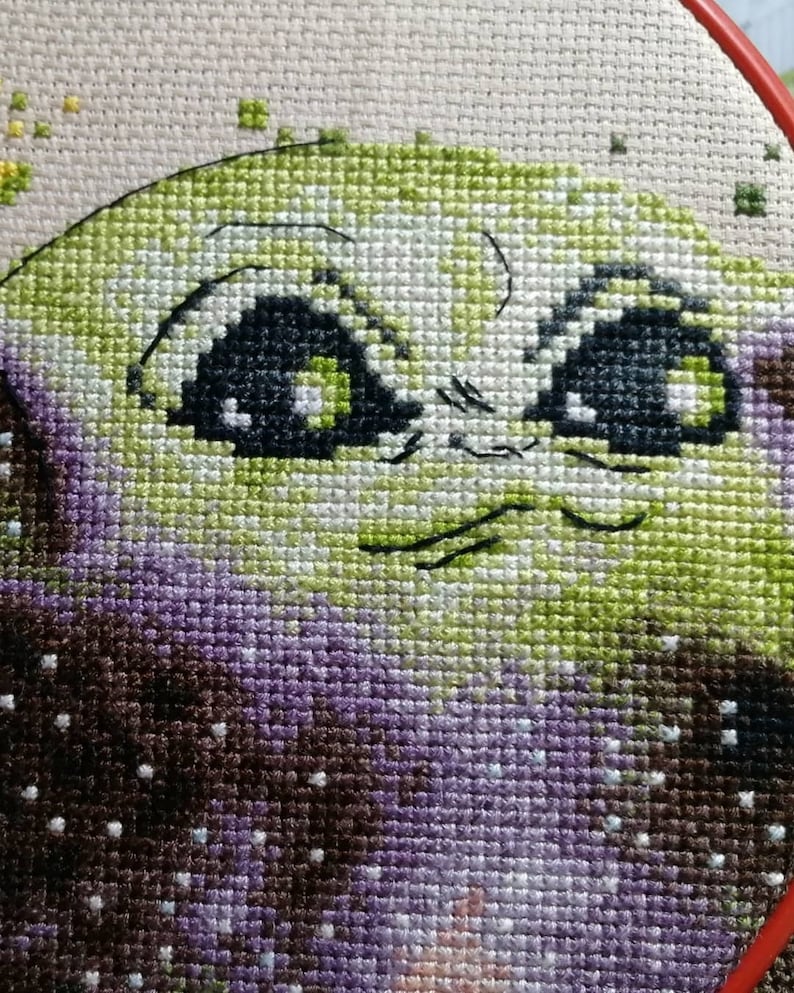 Grogu Digital Cross Stitch Pattern DMC Chart Embroidery - Etsy