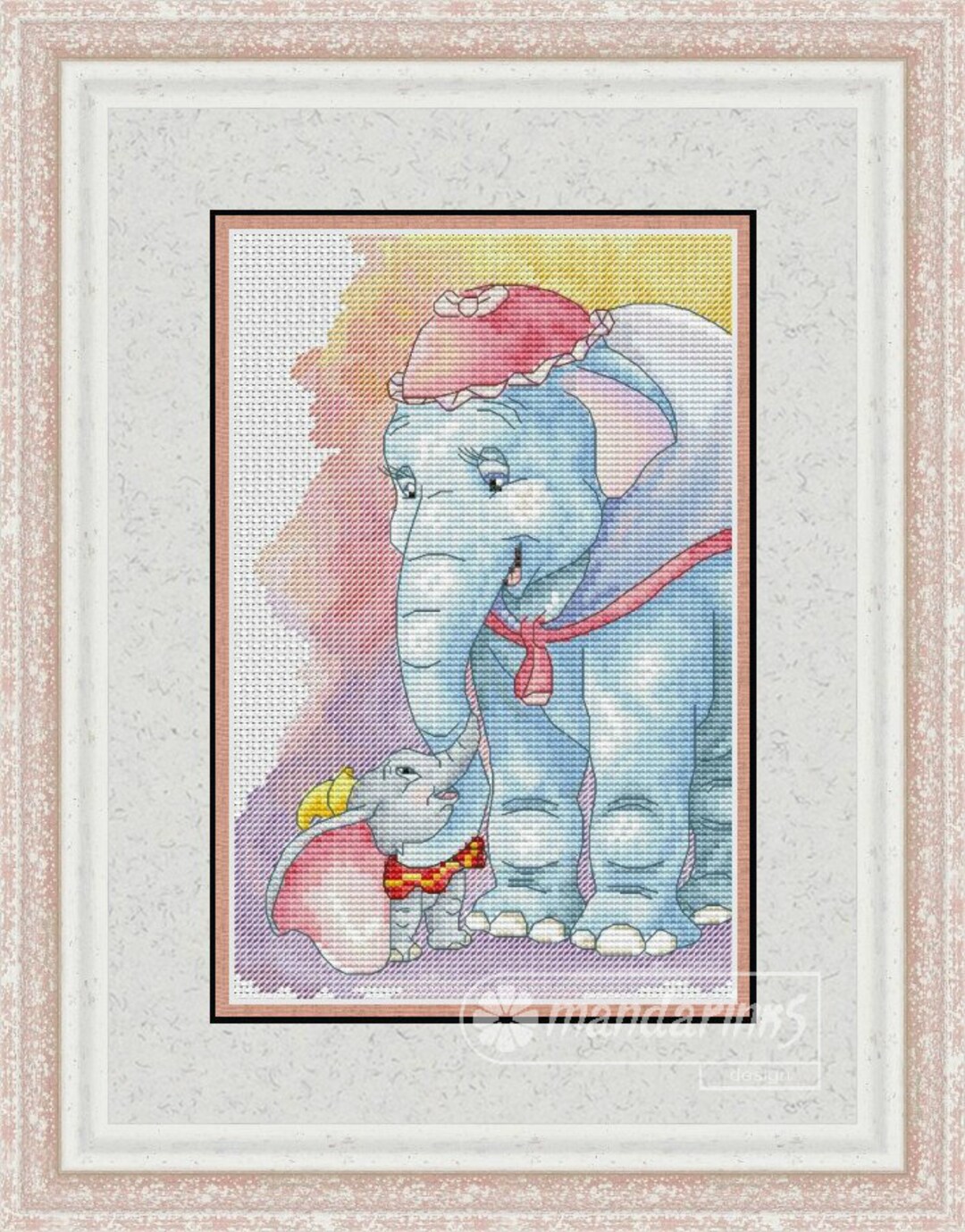 Wumbo With Mom Digital Cross Stitch Pattern DMC Chart Embroidery ...