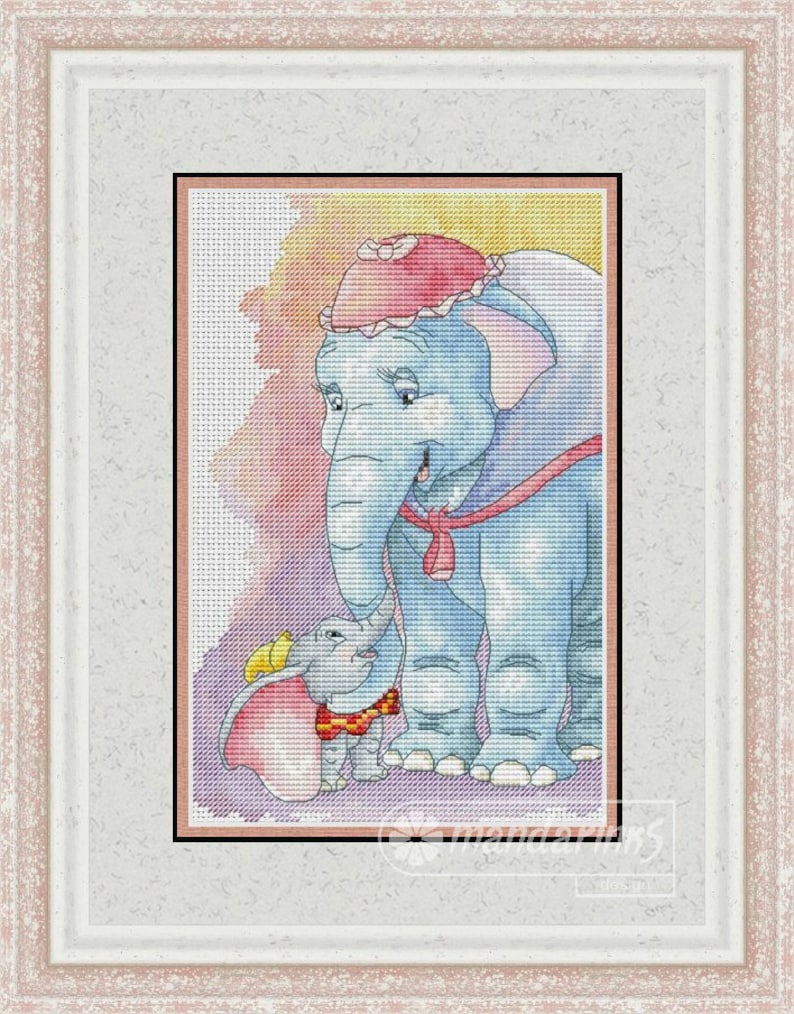 Wumbo With Mom Digital Cross Stitch Pattern DMC Chart Embroidery ...