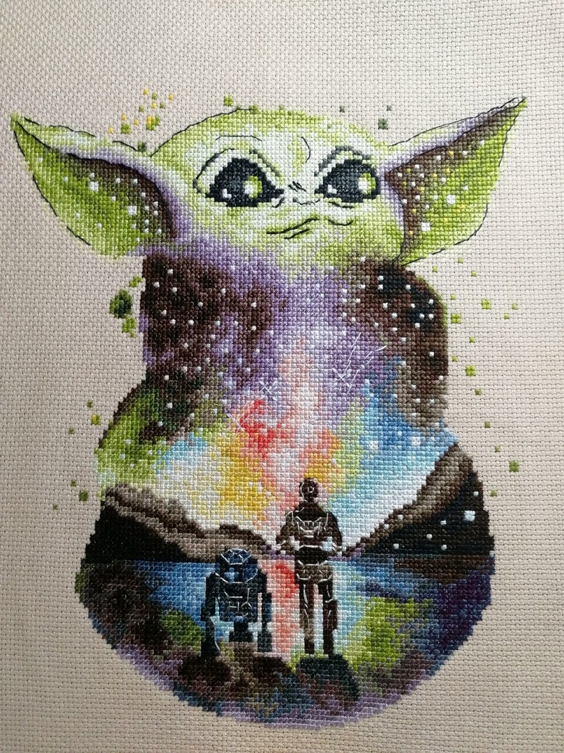 Grogu Digital Cross Stitch Pattern DMC Chart Embroidery - Etsy