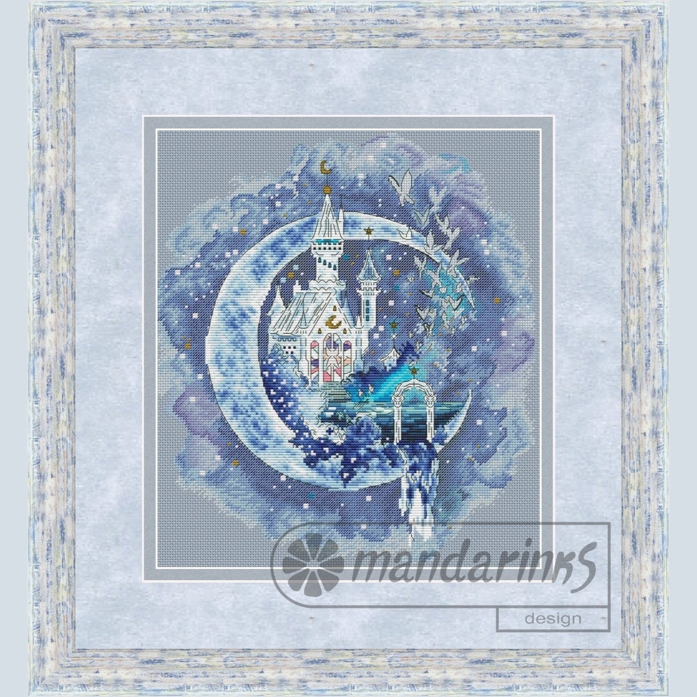 Crystal Palace Digital Cross Stitch Pattern DMC Chart Embroidery ...