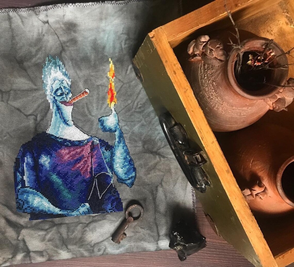 Hades Digital Cross Stitch Pattern DMC Chart Embroidery - Etsy