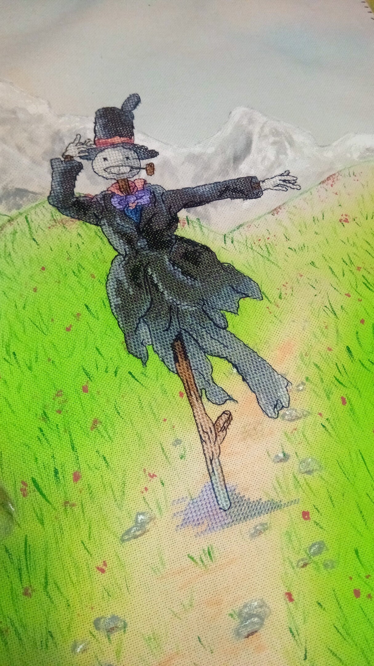 The Scarecrow Cross Stitch Pattern: Fantasy Character (digital PDF) - Etsy
