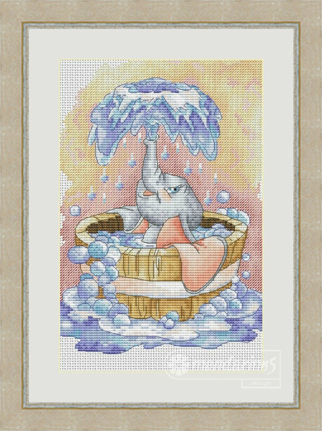 Dumbo Digital Cross Stitch Pattern DMC Chart Embroidery Instant ...