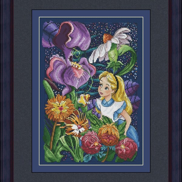 Alice in Wonderland Cross Stitch Pattern / Alice Cross Stitch PDF Chart ...
